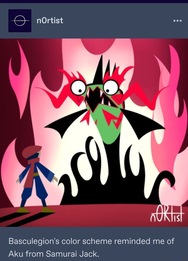 NOrtist Is Basculegion's color scheme reminded me of Aku from Samurai ...