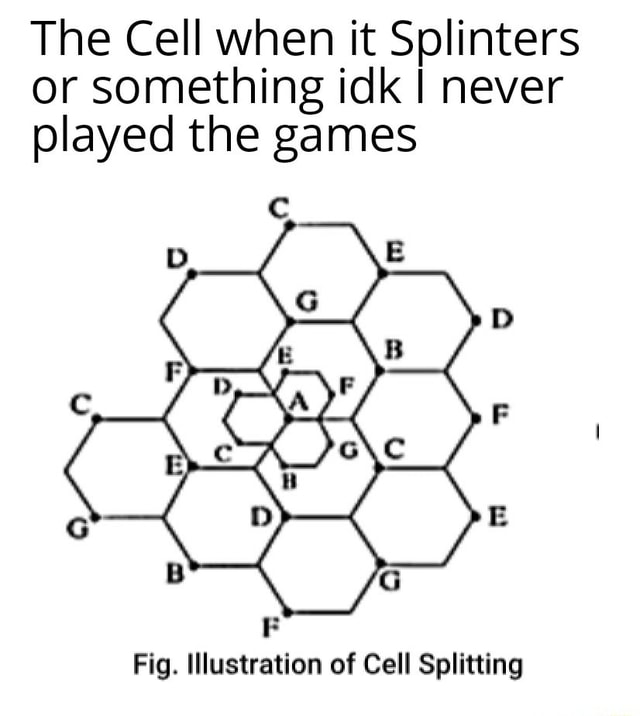 The Cell when it Splinters or something idk I never played the games ...