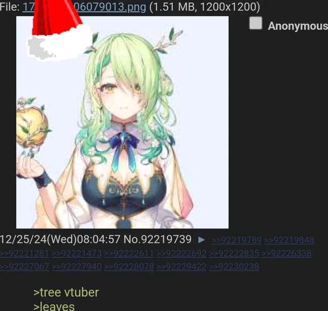 File: 17 79013 png (1.51 MB, 1200x1200) Anonymous No.92219739 >tree vtuber >leaves - iFunny