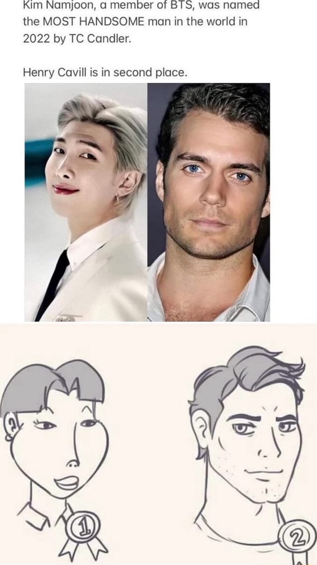 Kim Namjoon Member Of Bis Was Named The Most Handsome Man In The