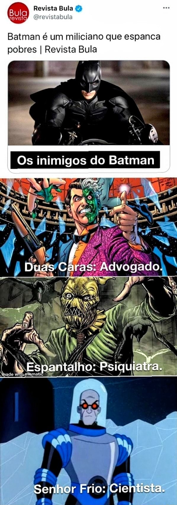 Revista Bula Orevistabula Bula Batman é um miliciano que espanca pobres ...