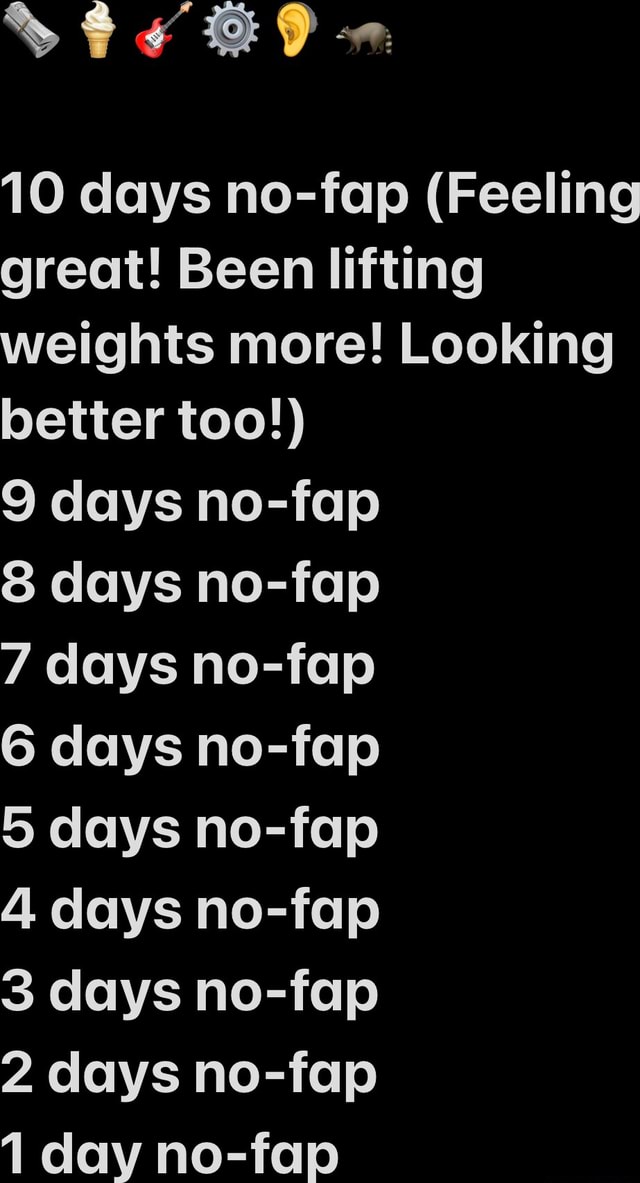 %F BP 10 days no-fap (Feeling great! Been lifting weights more! Looking ...
