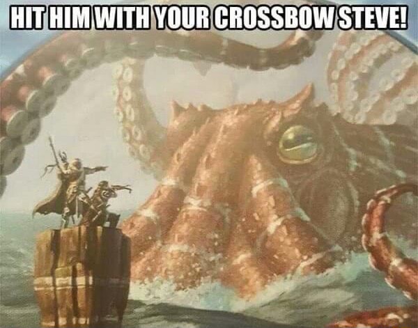 HIT HIM WITH YOUR CROSSBOW STEVE! - iFunny