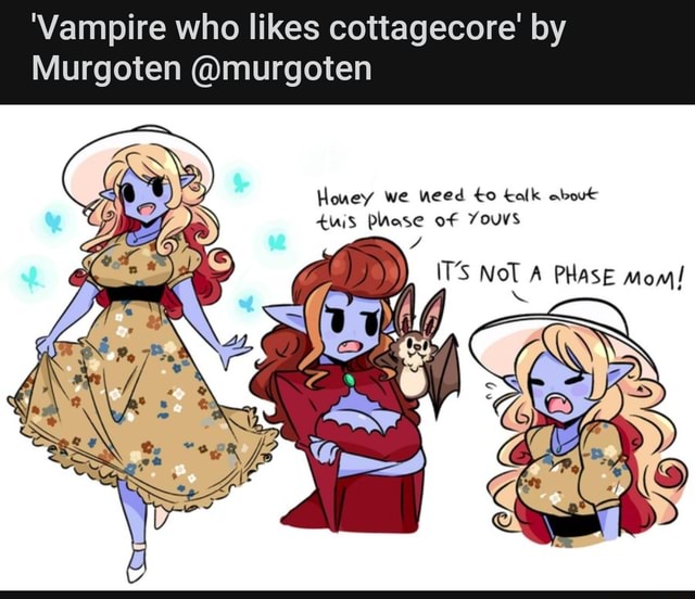 'Vampire who likes cottagecore' by Murgoten @murgoten Houey we need to ...