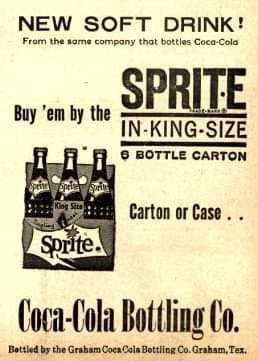 In 1964, Sprite was a new soft drink in Young County, bottled in the ...