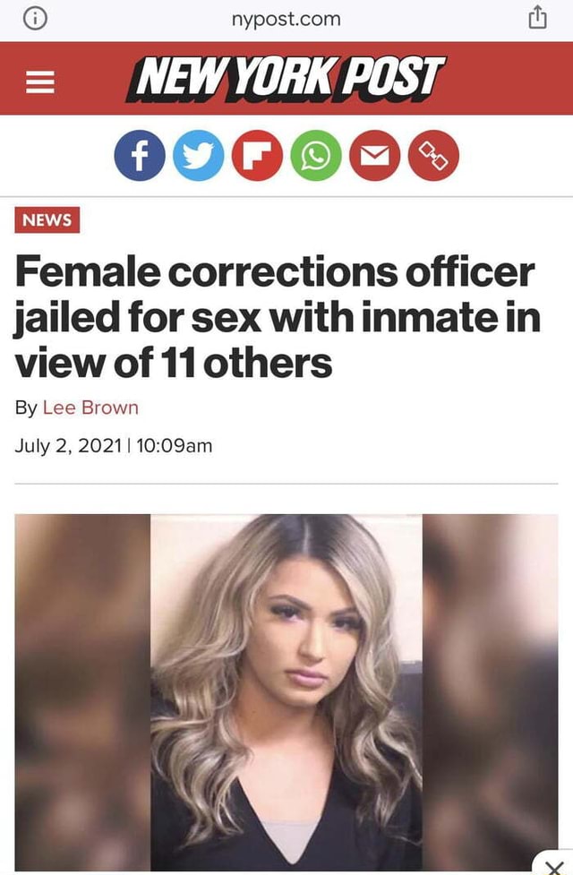 00000 News I Female Corrections Officer Jailed For Sex With Inmate In