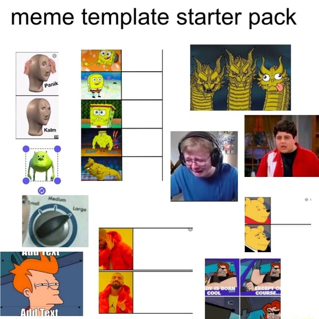Meme template starter pack - iFunny