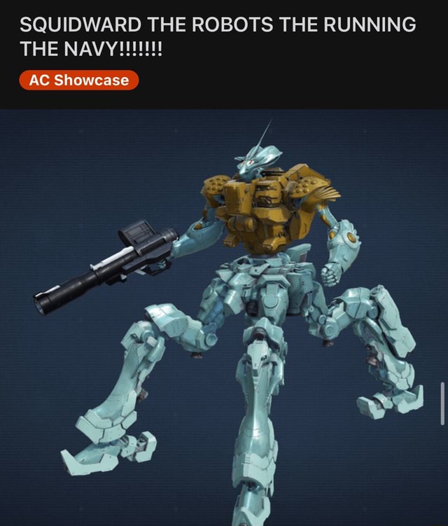 SQUIDWARD THE ROBOTS THE RUNNING TRIE NAVY AC Showcase - iFunny