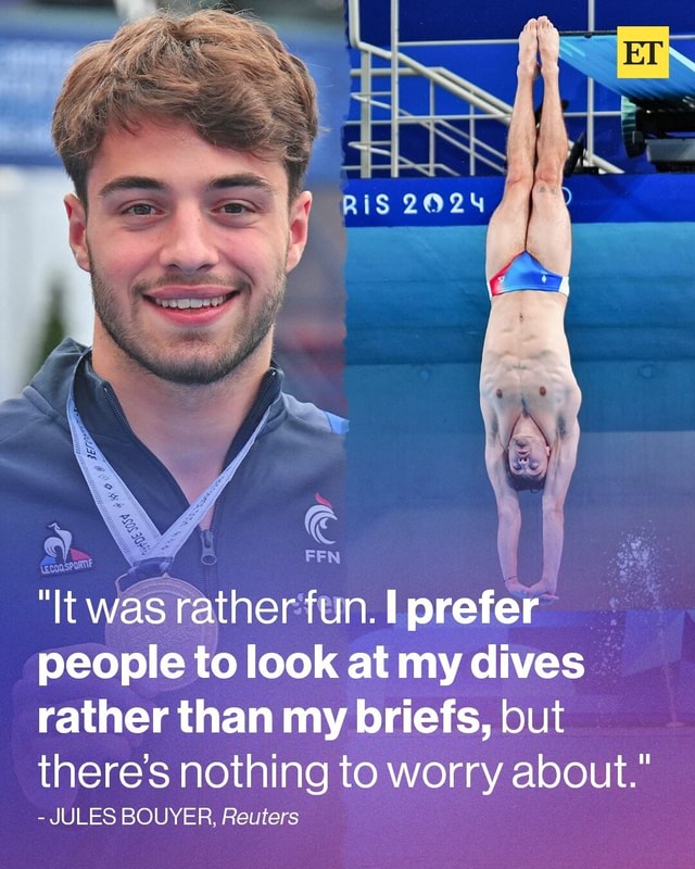 French diver Jules Bouyer is speaking out after he made quite the ...