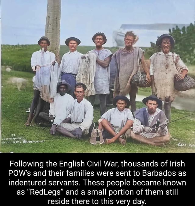Following the English Civil War, thousands of Irish POW's and their ...