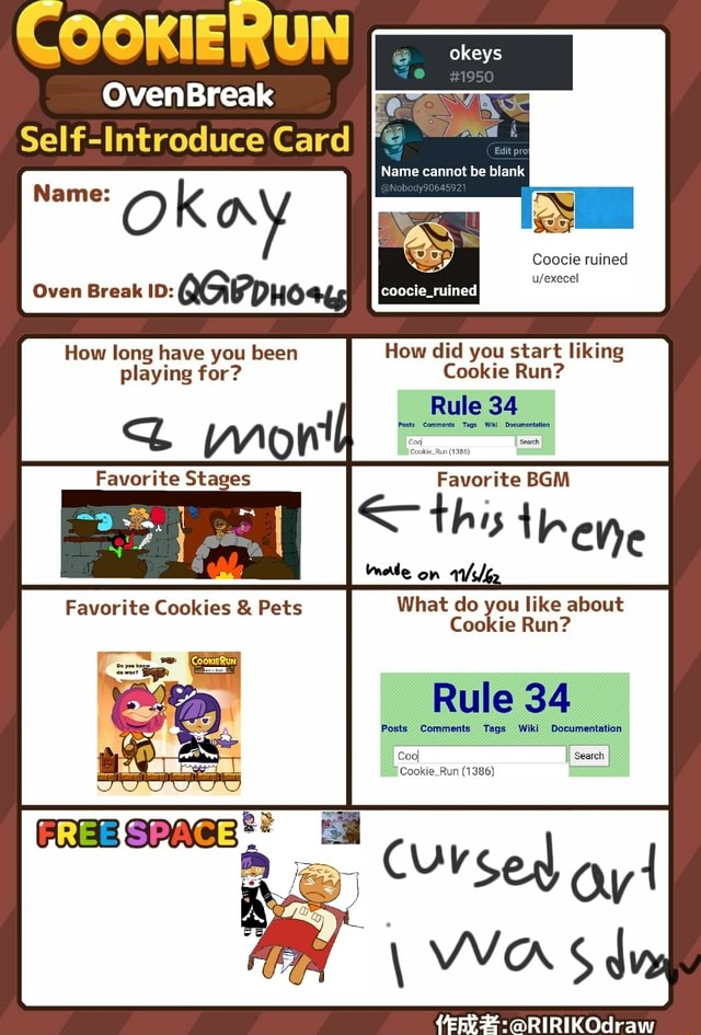 OvenBreak Favorite Cookies & Pets you Cookie Run? Rule 34 Pm commum hn ...