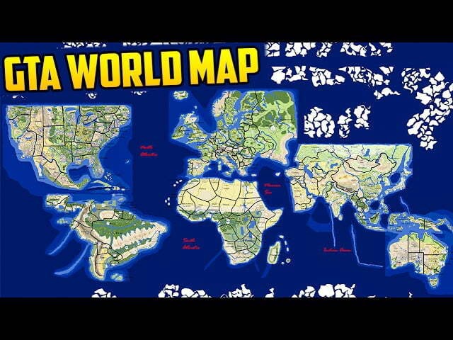 GTA WORLD MAP - iFunny