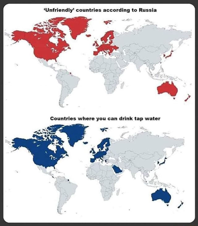 'Unfriendly' countries according to Russia Countries where you can ...