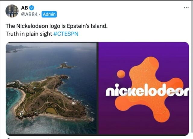 @ ones Admin The Nickelodeon logo is Epstein's Island. Truth in plain ...