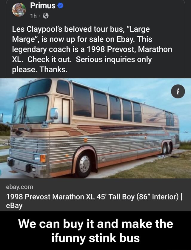 Primus > th-@ Les Claypool's beloved tour bus, "Large Marge", is now up ...