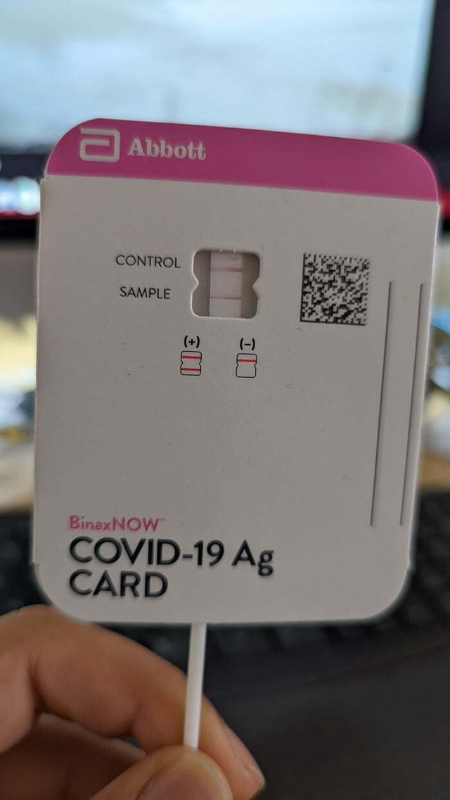 Abbott CONTROL SAMPLE COVID-19 Ag CARD my - iFunny