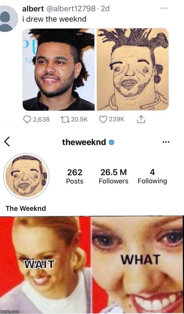 Albert @albert12798 - i drew the weeknd