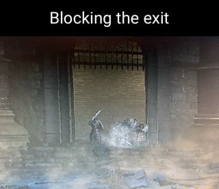 Blocking the exit - iFunny