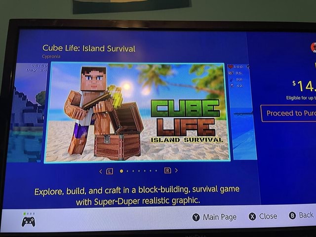 Cube Life: Island Survival Cypronia Eligible for up t I Proceed to Pure ...