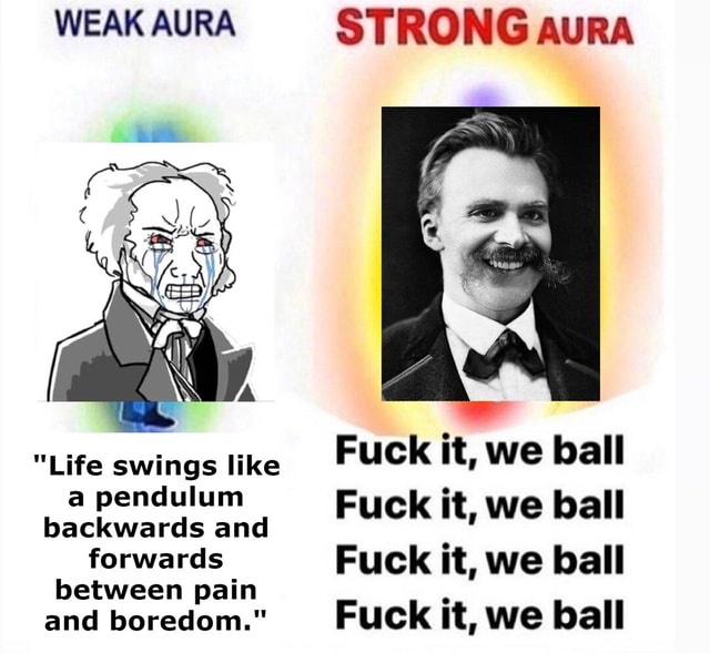 WEAK AURA "Life swings like a pendulum backwards and forwards between ...