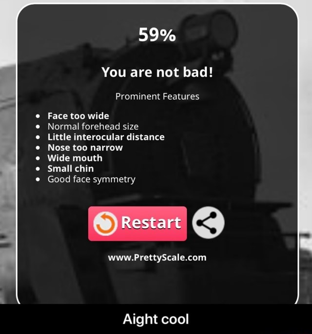 You are not bad! Prominent Features Face too wide Normal forehead size ...