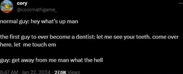 Cory normal guy: hey what's up man the first guy to ever become a ...