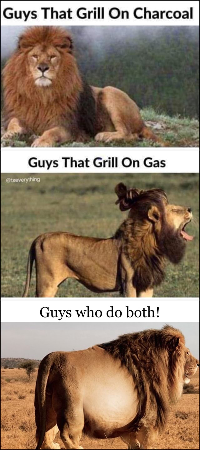 Guys That Grill On Charcoal P W Guys That Grill On Gas Ifunny