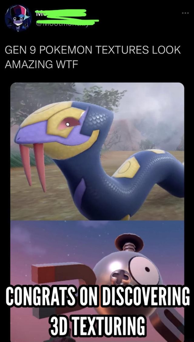 GEN POKEMON TEXTURES LOOK AMAZING WTF CONGRATS ON DISCOVERING TEXTURING ...