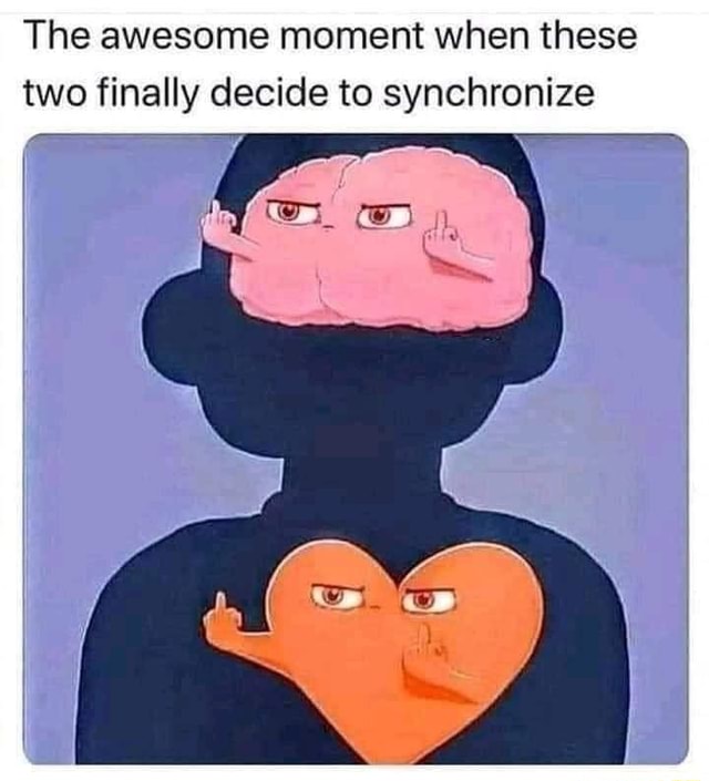 The awesome moment when these two finally decide to synchronize - iFunny