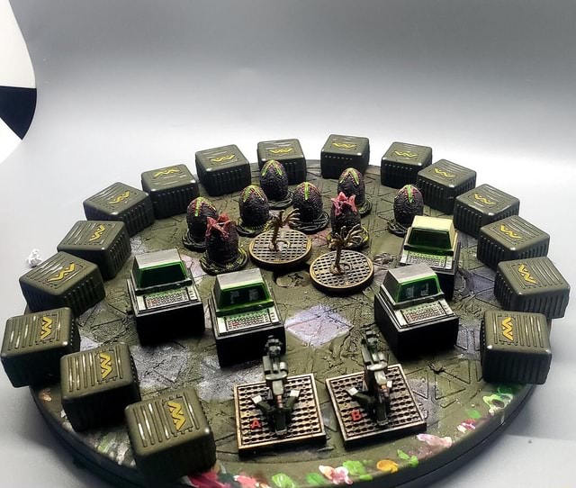 Alien table top rpg parts I painted - iFunny