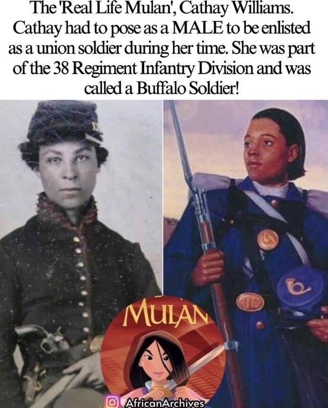 The 'Real Life an', Cathay Williams. Cathay had to pose as a MALE to be ...
