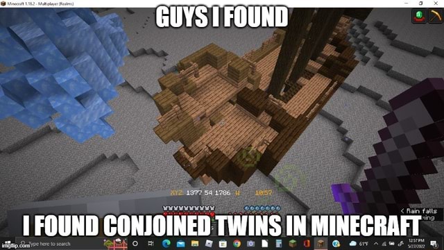 GUYS FOUND FOUND CONJOINED TWINS IN fall MINECRAFT - iFunny