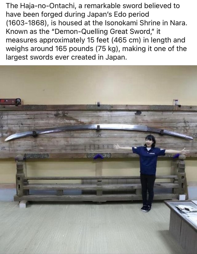 The Haja-no-Ontachi, a remarkable sword believed to have been forged ...