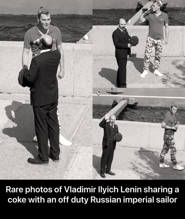 Rare photos of Vladimir Ilyich Lenin sharing a coke with an off duty ...