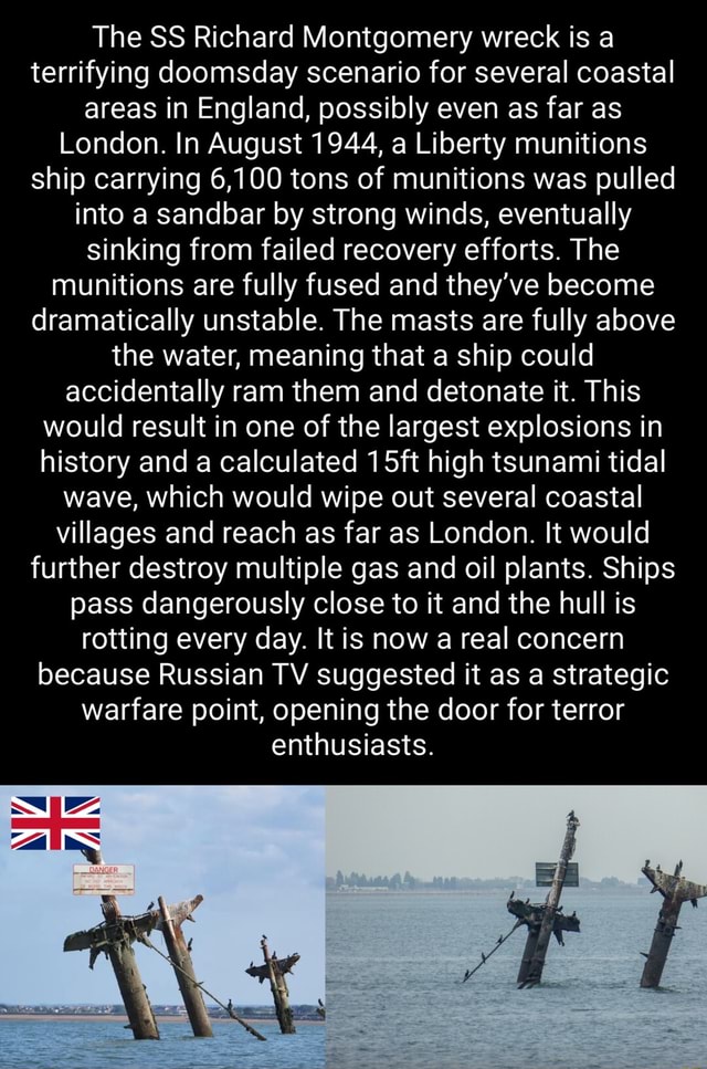 The SS Richard Montgomery wreck is a terrifying doomsday scenario for ...