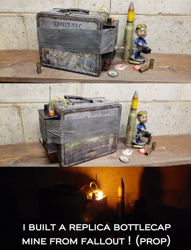 I BUILT A REPLICA BOTTLECAP MINE FROM FALLOUT ! (PROP) - iFunny