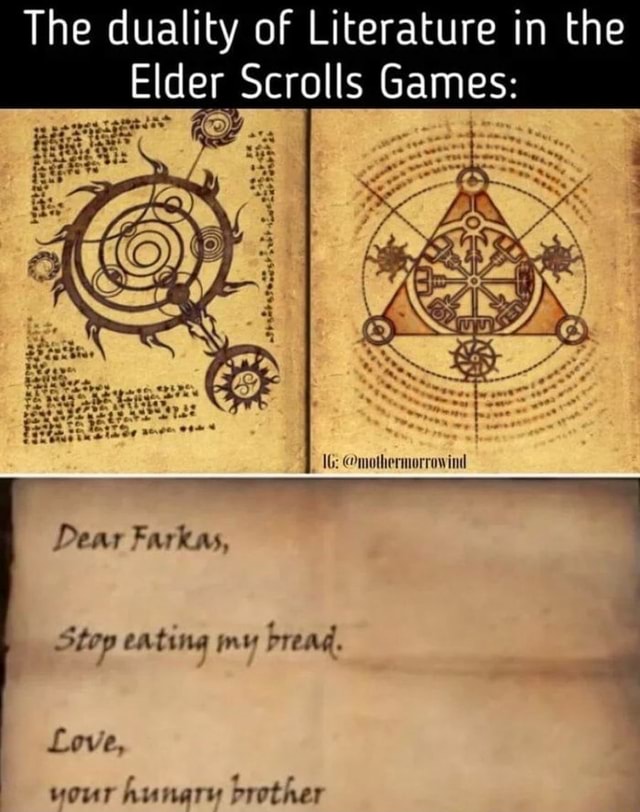 The duality of Literature in the Elder Scrolls Games: ask ext ...