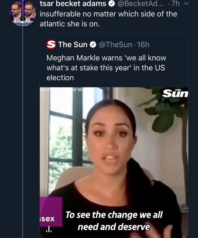 Tsar becket adams @ @BecketAd... v insufferable no matter which side of ...