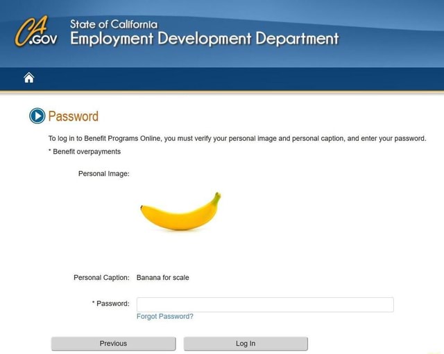 State of California 'cov Employment Development Department Password To ...