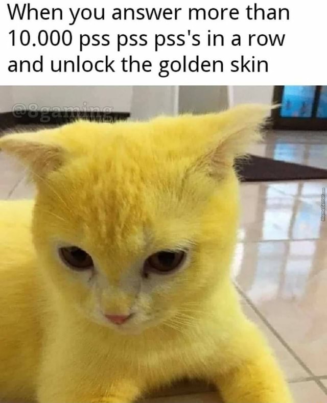 When you answer more than 10.000 pss pss pss's in a row and unlock the ...