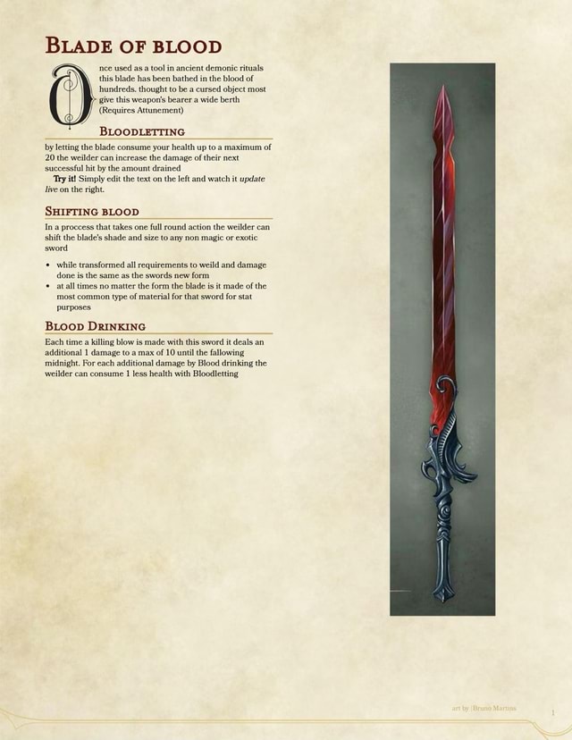 BLADE OF BLOOD nee used as tool in ancient demonic rituals this blade ...