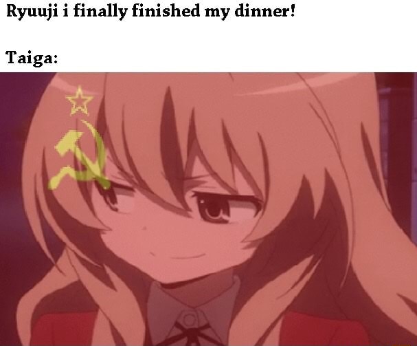 Ryuuji i finally finished my dinner! - iFunny