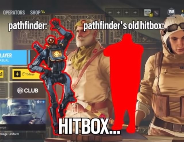 OPERATORS SHOP pathfinder: pathfinder's old hitbox: Uniform HITBOX ...