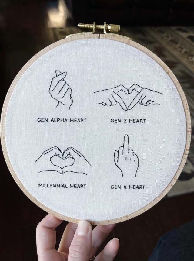 O Se~ GEN ALPHA HEART GEN Z HEART MILLENNIAL HEART GEN X HEART - iFunny