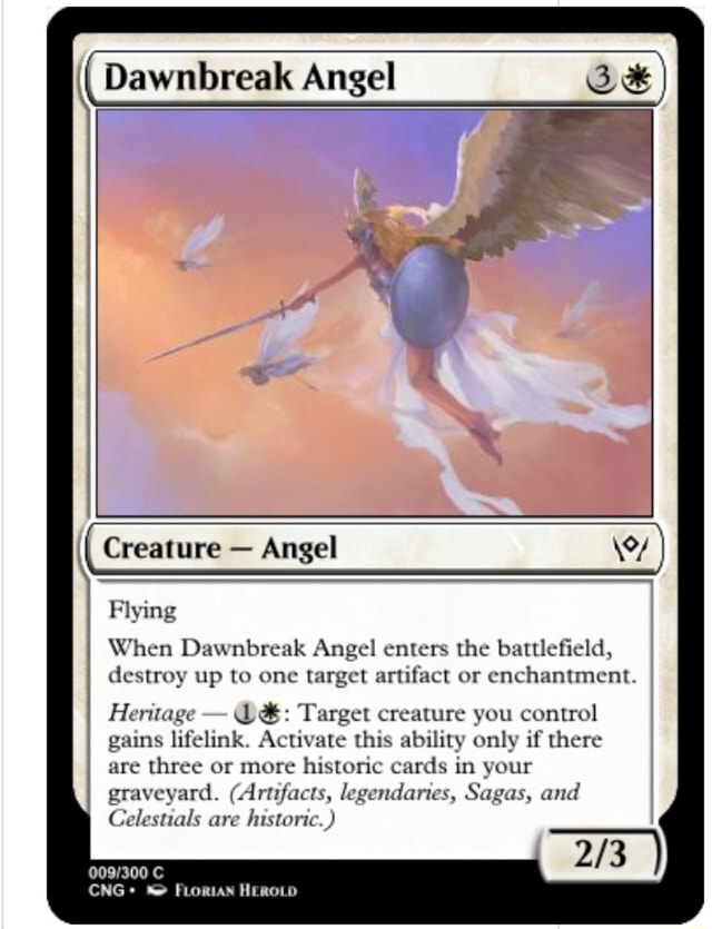 Creature Angel 197 Flying I When Dawnbreak Angel enters the battlefield ...