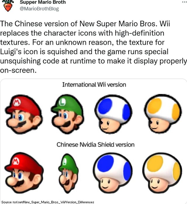 Supper Mario Broth The Chinese version of New Super Mario Bros. Wii ...
