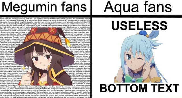 Megumin fans and val Would you minutes random weapons, But long Taco ...