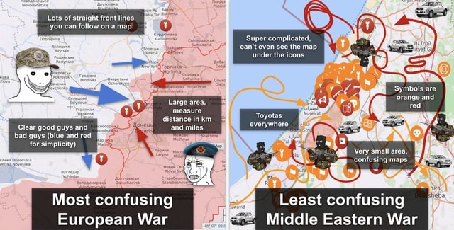 Lots of straight front lines you can follow on a map Clear good guys ...