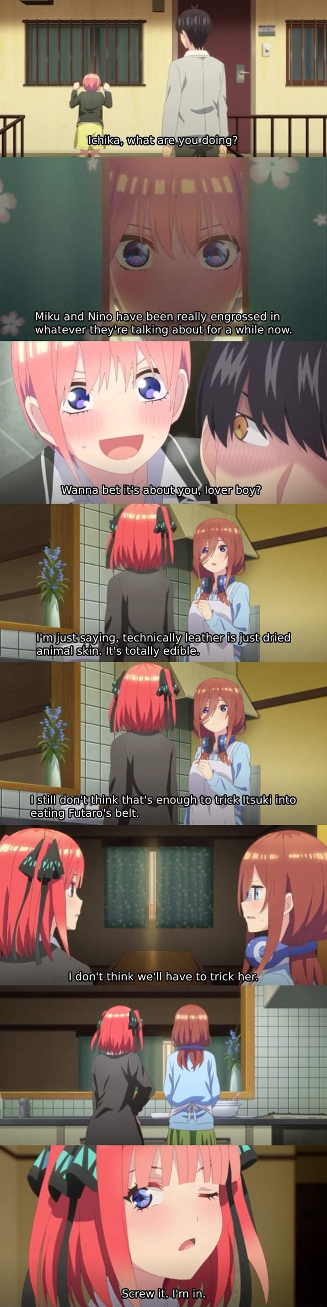 Ichika What Are You Doing Miku And Nine Have Been Really Engrossed In