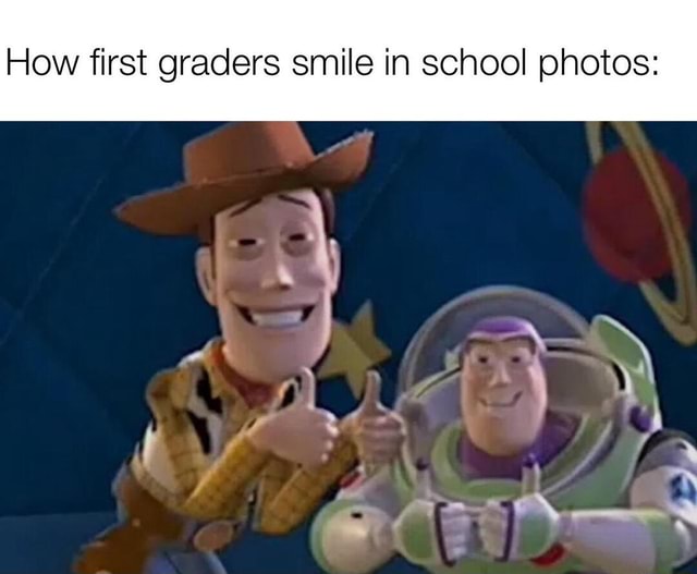 How first graders smile in school photos: - iFunny